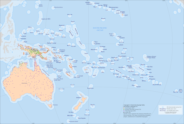 Language family maps