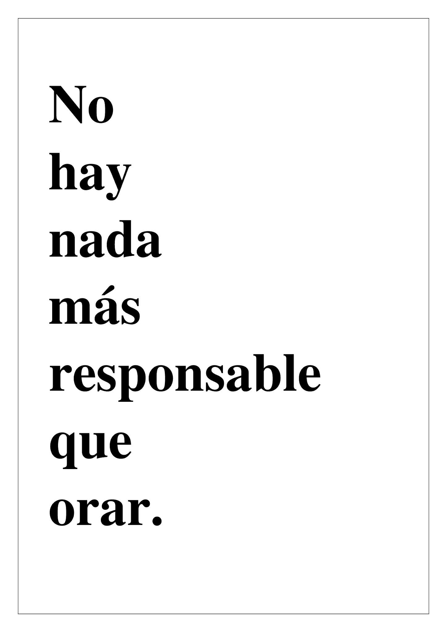 DAME UNA PALABRA: ORAR