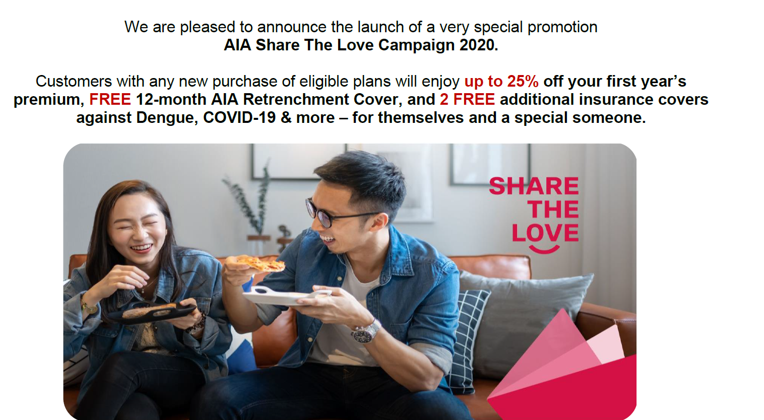 The Mirror Effect: AIA Share the Love Campaign (08th September 2020 to ...