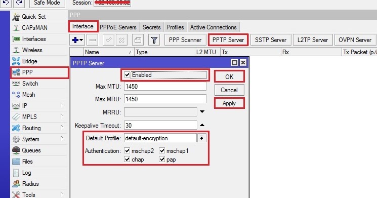 Life Is Routing: MikroTik | PPTP Server Configuration