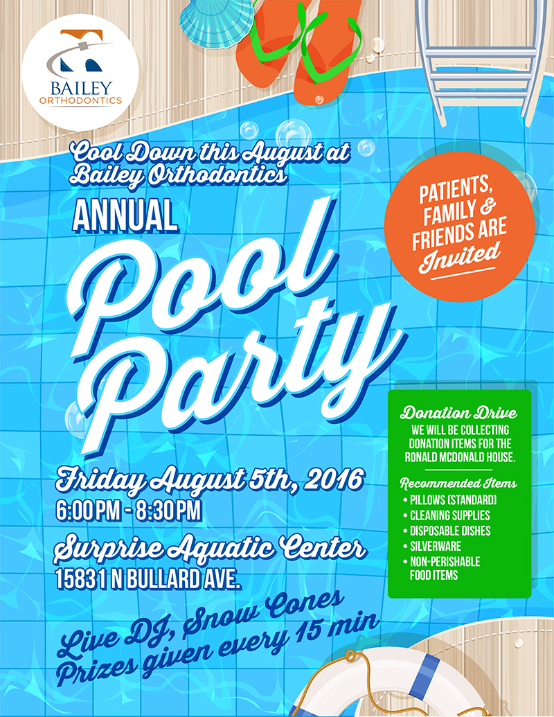 Bailey Orthodontics: Save The Date: Bailey Orthodontics Annual Pool Party