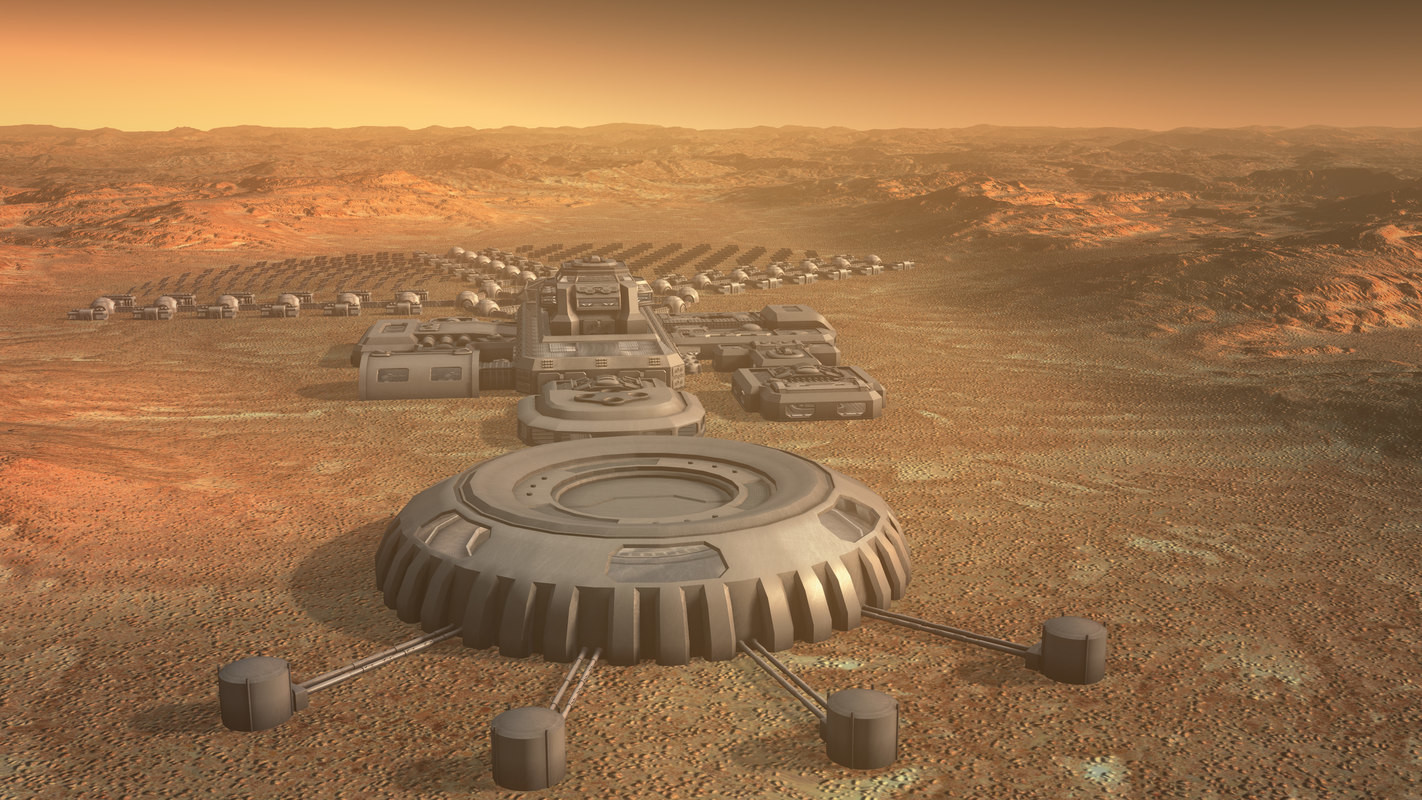 Mars colony concept by Dmitry Azarov for National Geographic's MARS TV ...