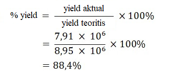 KIMIA: 3.10 Hasil Reaksi (Yield)