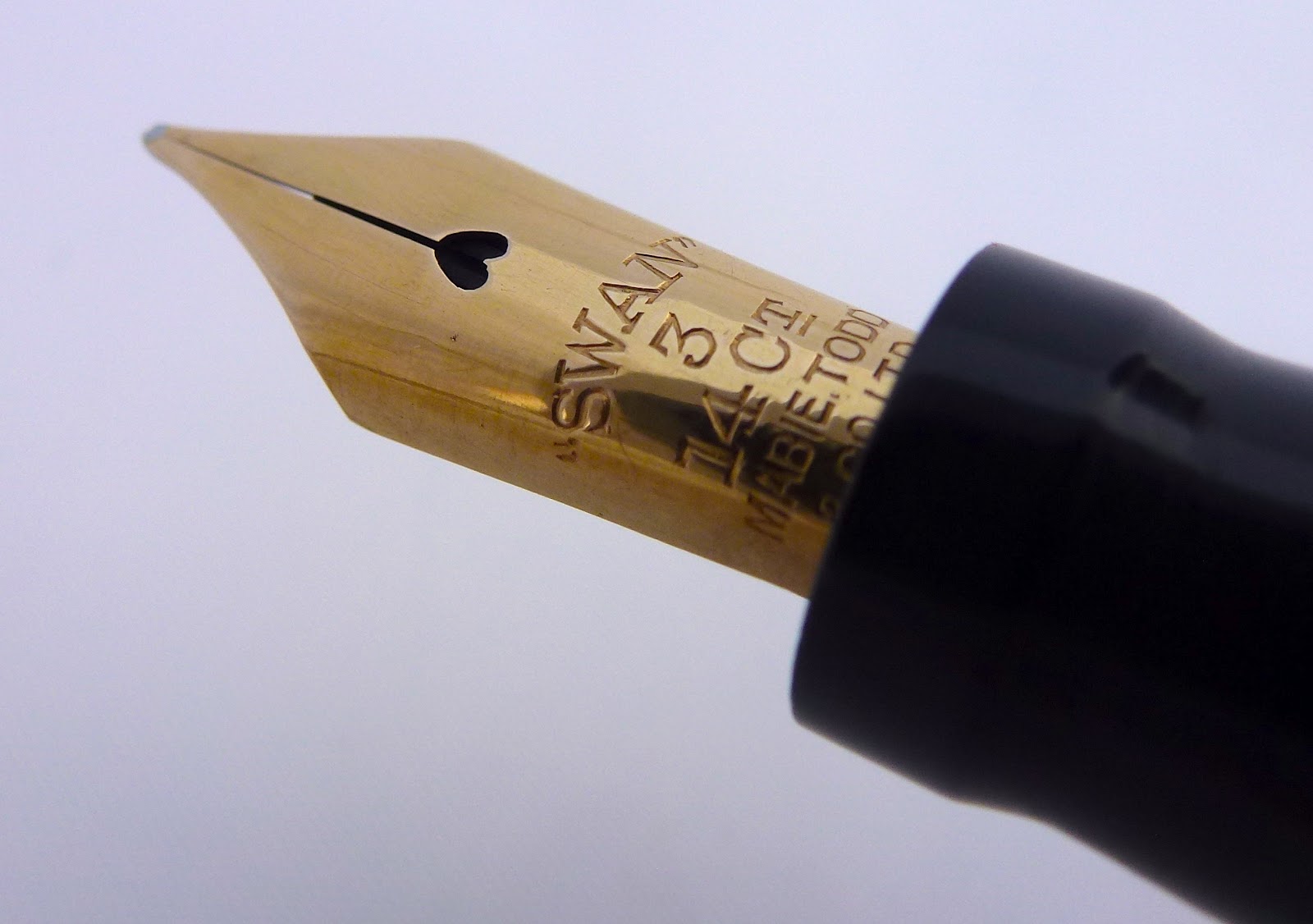 Abbey Pens: Mabie Todd Swan Leverless Fountain Pen with 14ct Gold Nib ...