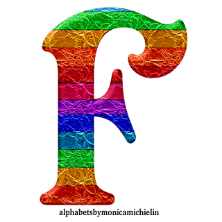 M. Michielin Alphabets: RAINBOW GLASS FONT ALPHABET LETTERS PNG