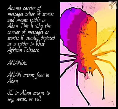 Ananse Means Teller of Stories and Spider in Akan