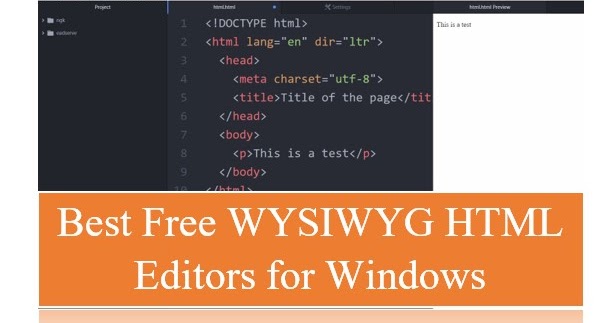 Best free html editor windows wysiwyg - garryagain