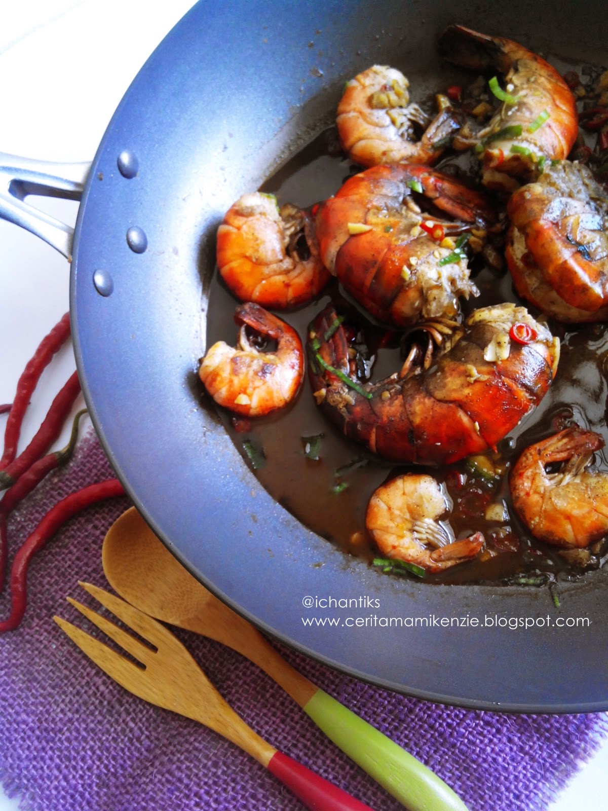 Udang Saus Lada Hitam - Lock&Lock E-Cook Deco | Cerita Mami Kenzie Keana