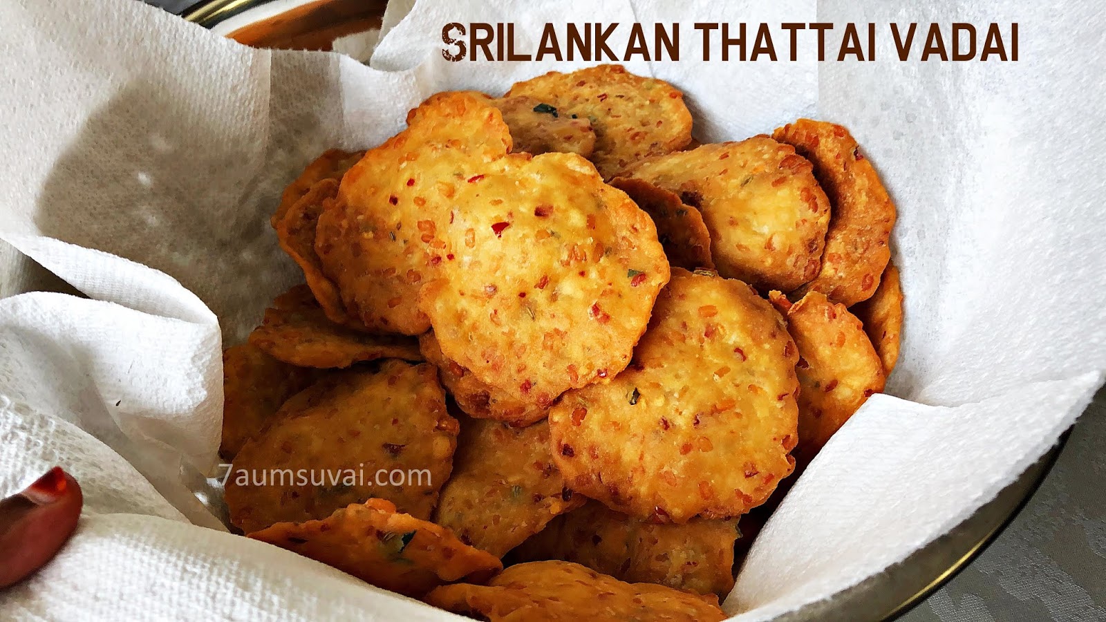 Srilankan Thattai vadai/Ulunthu Thattai/Thattai recipes/Diwali special ...