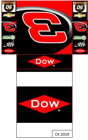 2019 Austin Dillon Dow #3 Pit Box