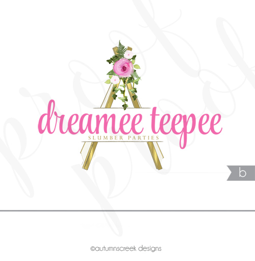 autumns creek designs: custom teepee logo design