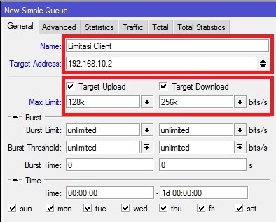 teknik jaringan: Manajemen Bandwidth Menggunakan Simple Queue