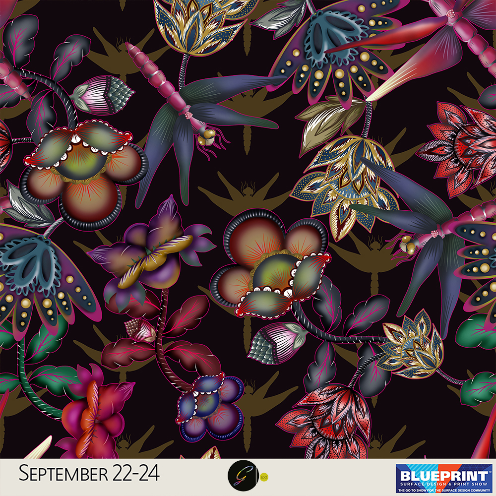 print & pattern: BLUE PRINT 2020 - gloria surface pattern design
