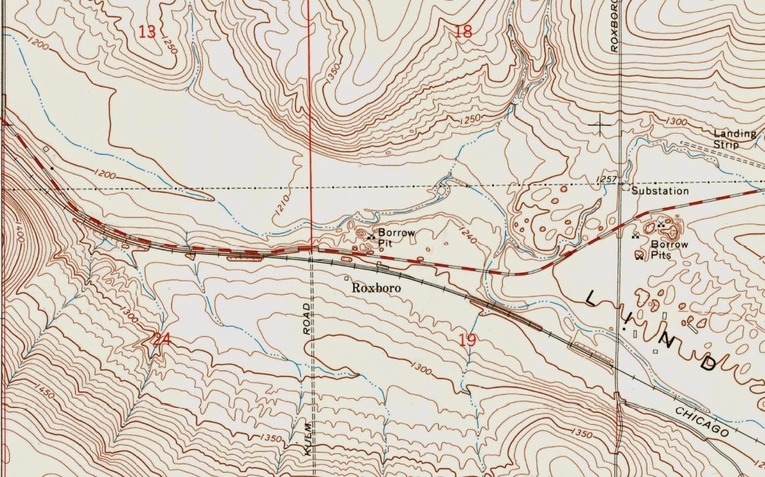Big Bend Railroad History: 1970 Roxboro Topo Map