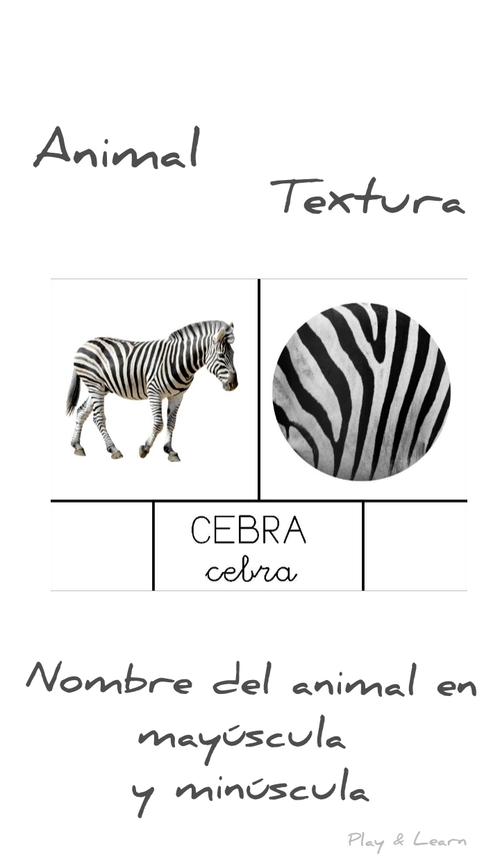 Taller DIY: Juego de asociación de texturas de animales