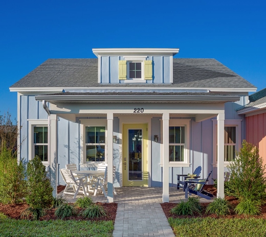 Ocean Beach Inspired Painted Houses & Homes in Blue, Turquoise & Sea ...