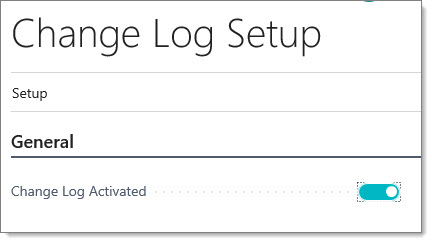 Steve Endow - The Blog: Business Central: Change Log feature