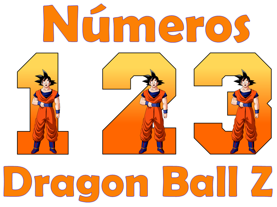Kits imprimibles gratis : Dragon Ball Z Números