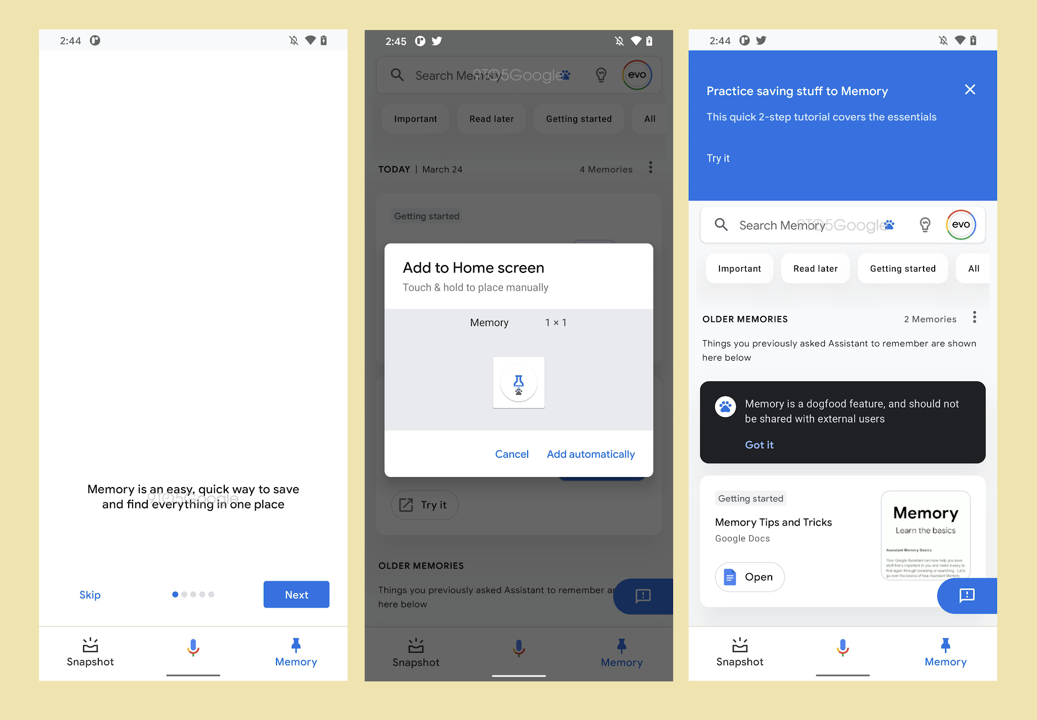 Google tests a Pinterest-inspired feature for Assistant called ‘Memory ...
