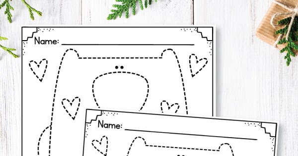 Polar Bear Winter Tracing Page | From the Pond