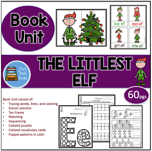THE LITTLEST ELF BOOK UNIT ~ Book Units by Lynn