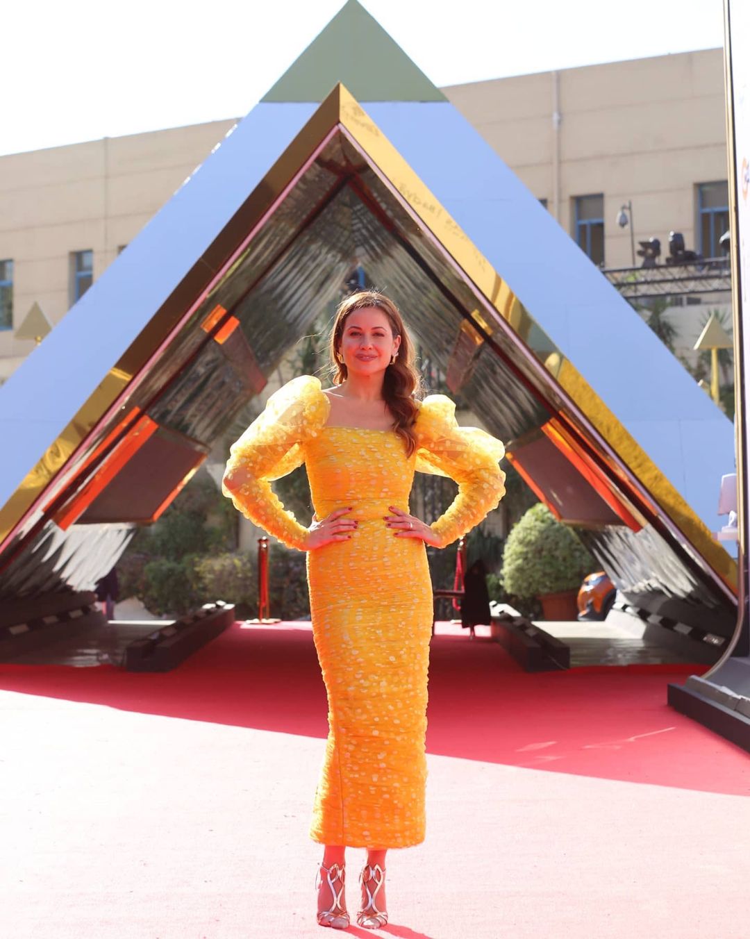 Raya Abi Rashed in an elegant look at the Cairo Film Festival