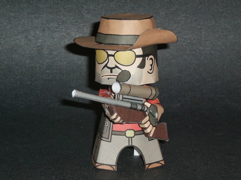 PapercraftZone Br: Sniper - Team Fortress 2 - Papercraft