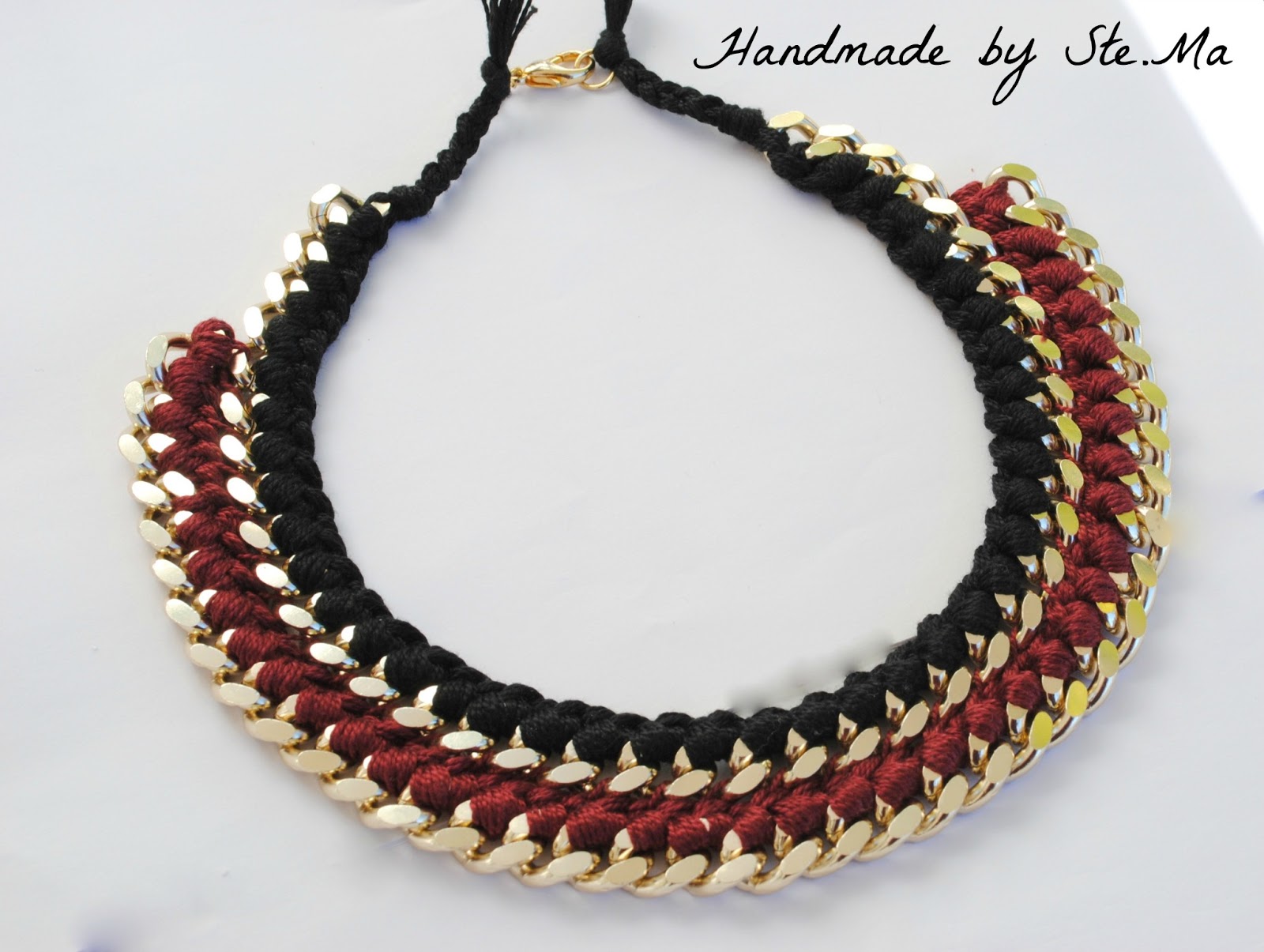 Ste.Ma handmade creations: Handmade double chain necklaces | New colours!!!