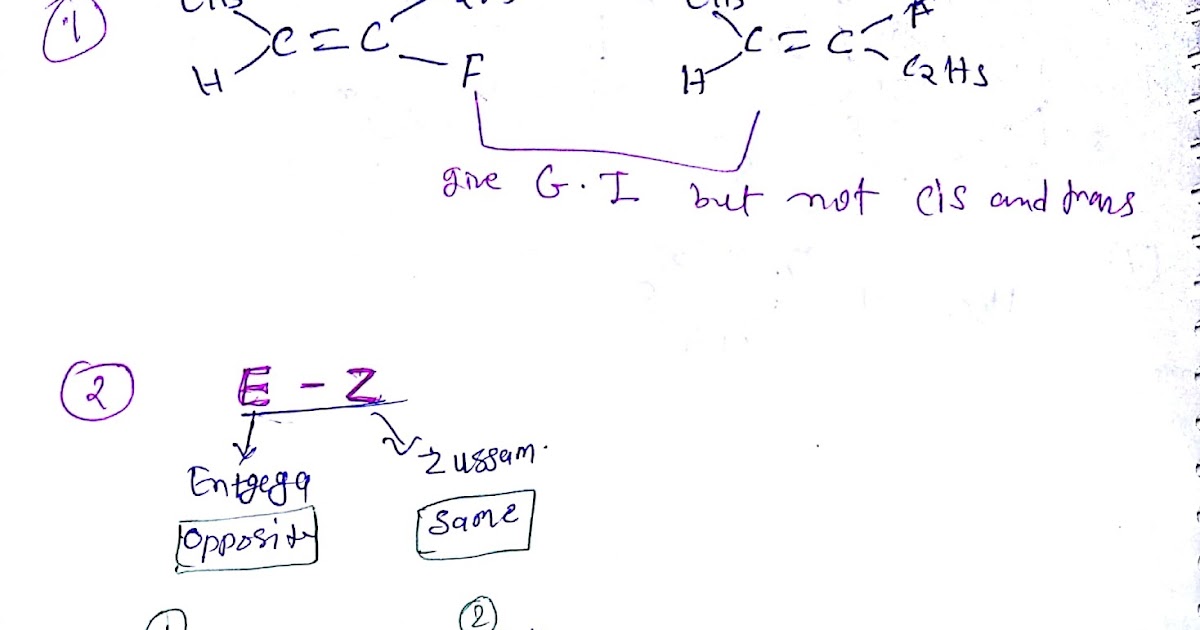 E - Z Configuration and R-S Absolute Compound