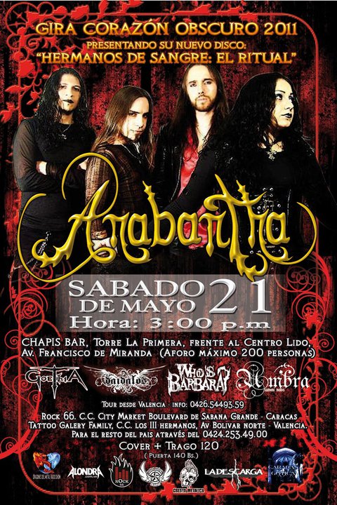Metal Imperio: LA AGRUPACIÓN MEXICANA ANABANTHA CONFIRMA PRESENTACIÓN ...
