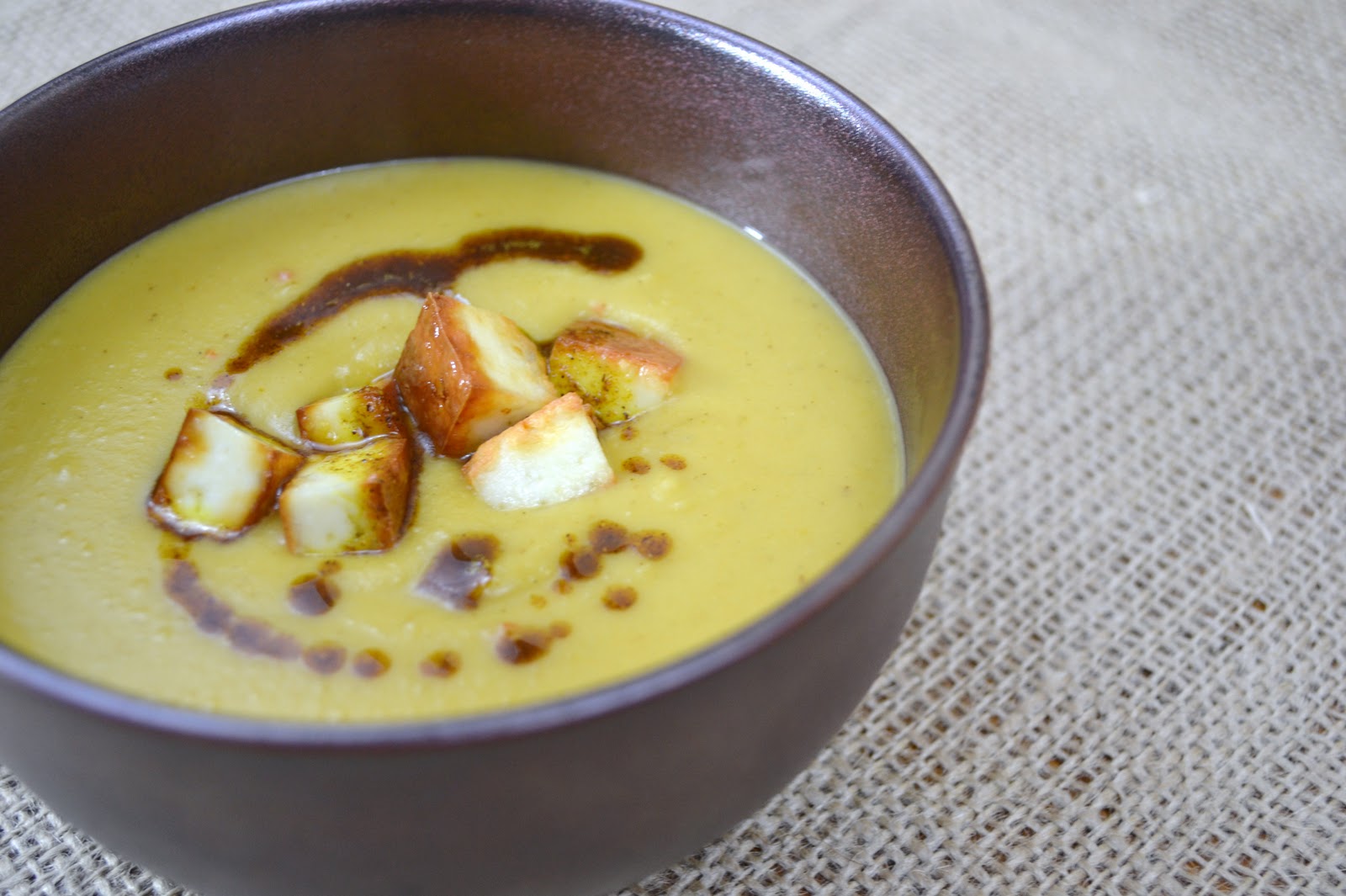 kale and kumquats: Split Pea Soup with Fried Paneer and Curried Brown ...