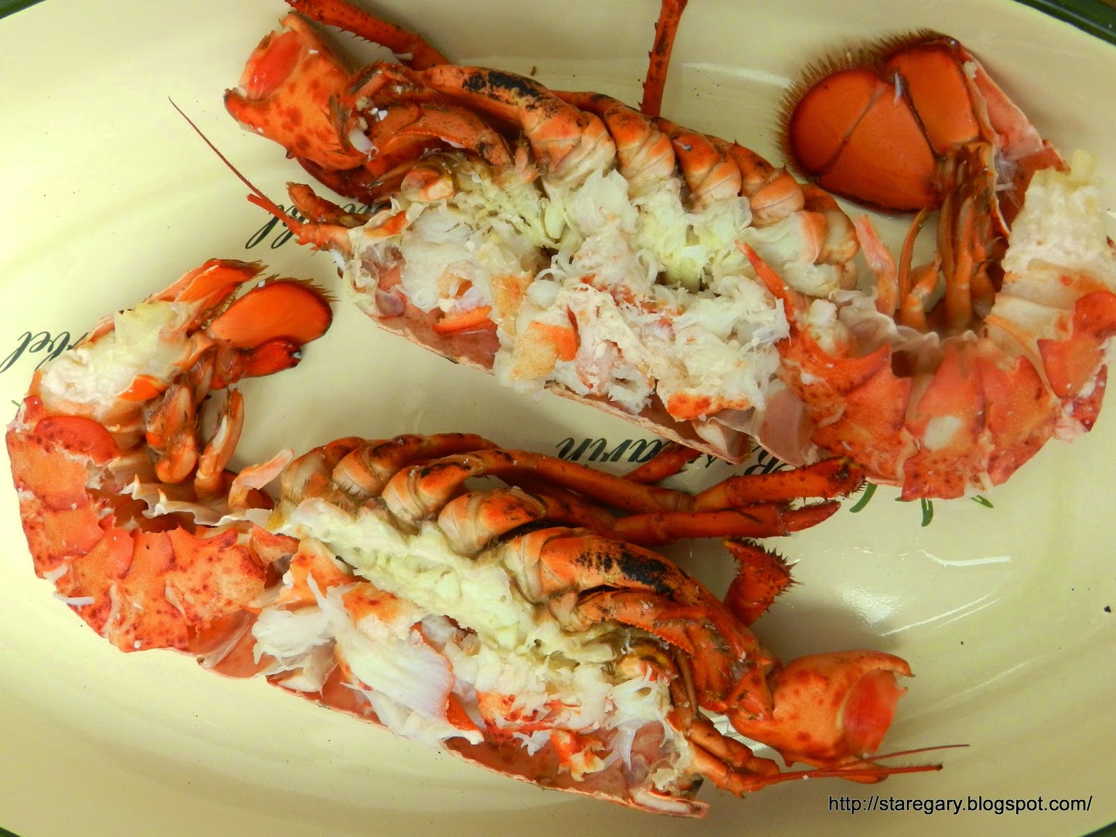 Homar zapiekany z masłem ziołowym | Stare Gary