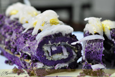 kwaliteatime@home: My Version of Ube Macapuno Roll