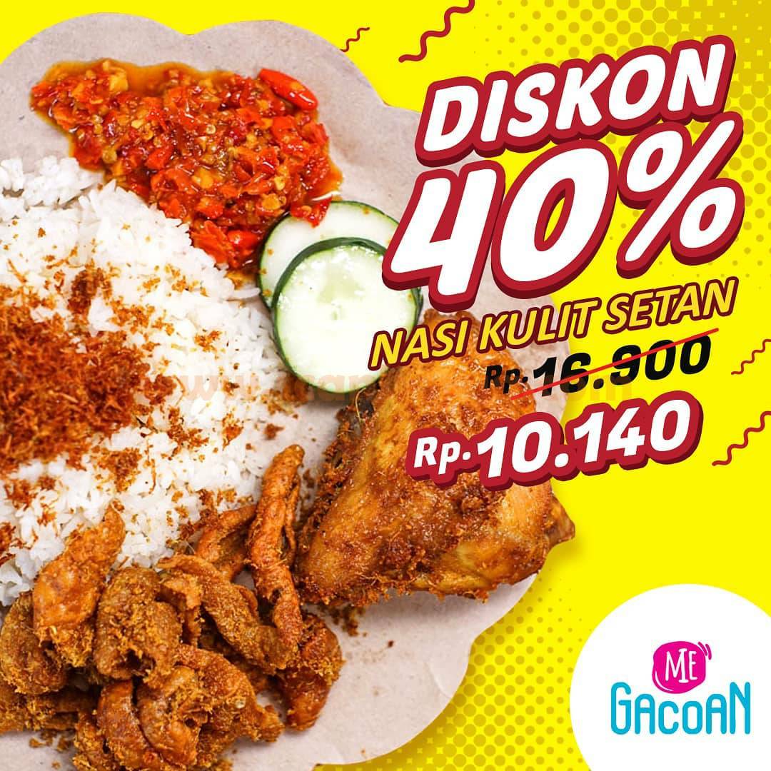 Promo Mie Gacoan Nasi Kulit Setan Diskon 40% cuma Rp 10.140,- - scanharga