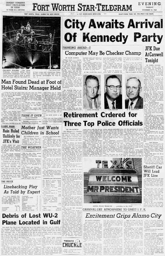 DVP's JFK ARCHIVES: NEWSPAPER ARTICLES CONCERNING PRESIDENT KENNEDY'S ...