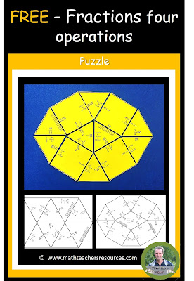 Fractions | Four Operations with Fractions ~ TenTors Math Teacher Resources