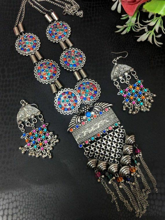 Designer silver long chains