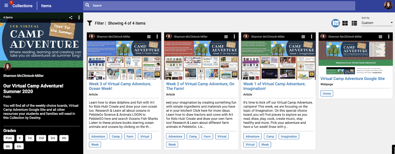 The Library Voice: Week 3 Of Virtual Camp Adventure Is Here!