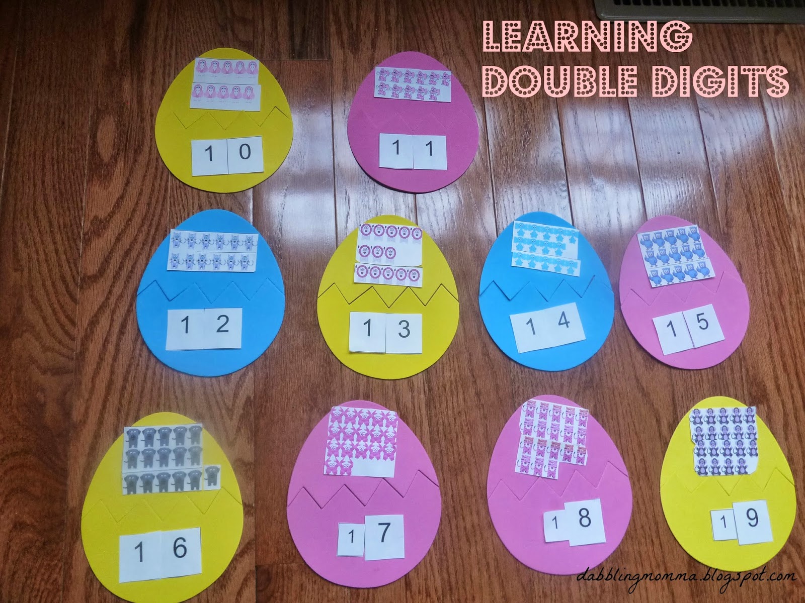 Dabblingmomma: 5 Ways To Teach Double Digit Numbers