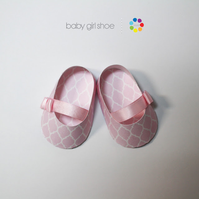 Baby Girl Paper Shoes | Baby Shower | Party Favors Place