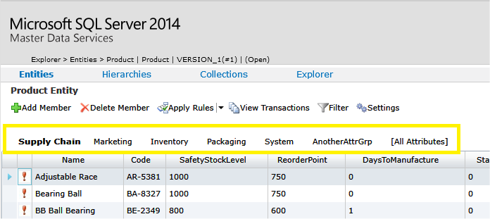 Realized Design: MDS - Attribute Groups for User Access Control
