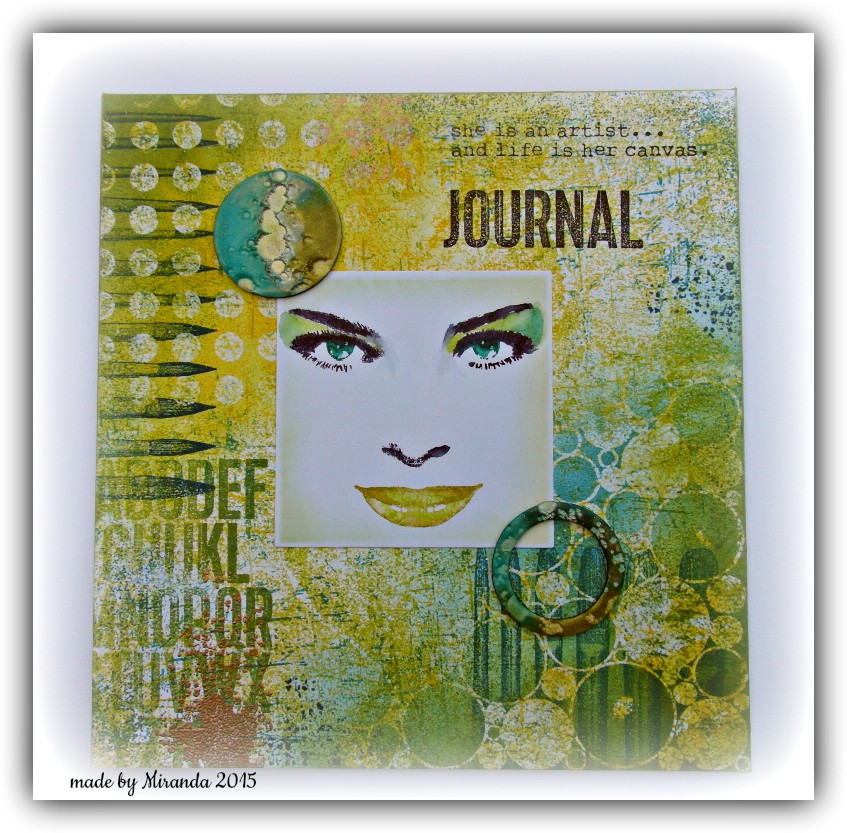'Mir'acle Art Inspirations: Artsy notebook cover......