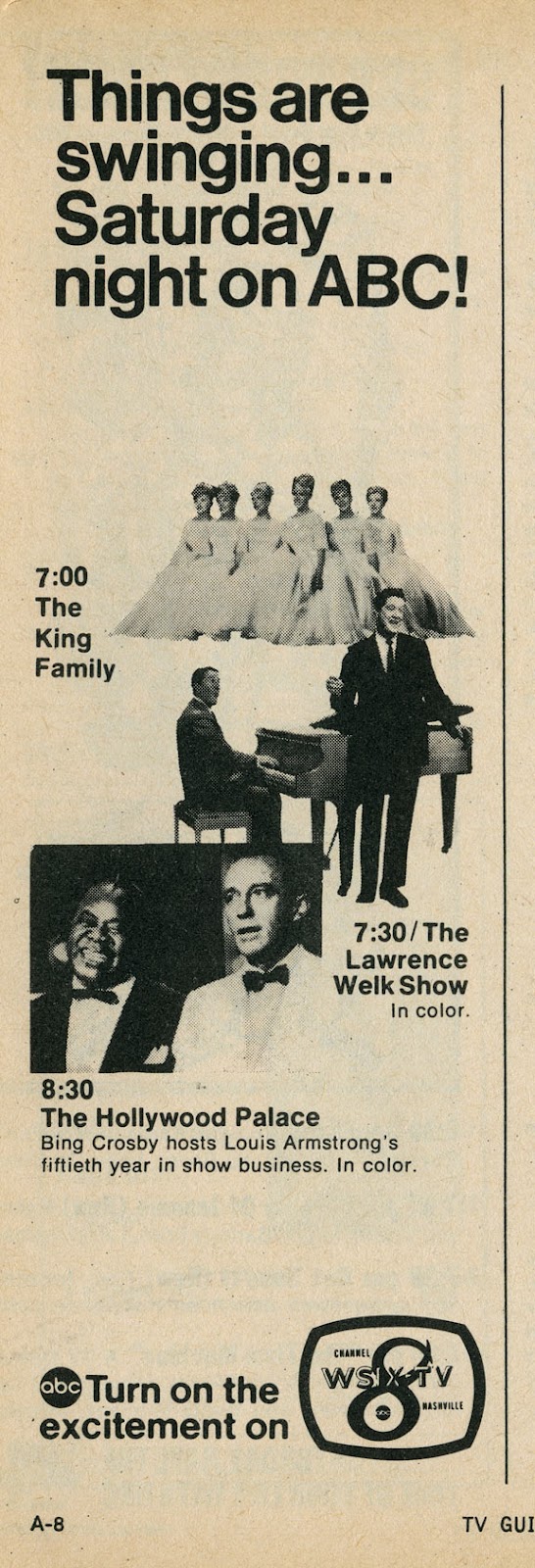 dougsploitation: Random TV GUIDE Ad: Saturday Night on ABC