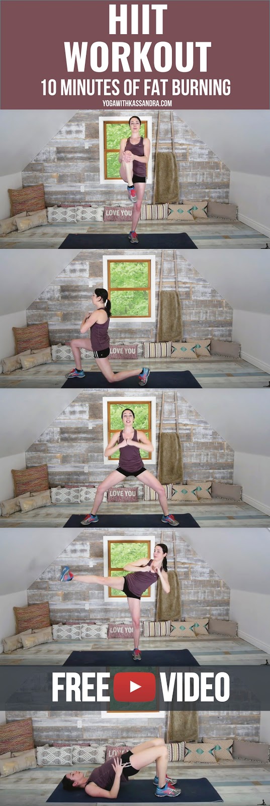 10 Minute HIIT Workout to Burn Fat - Yoga with Kassandra Blog