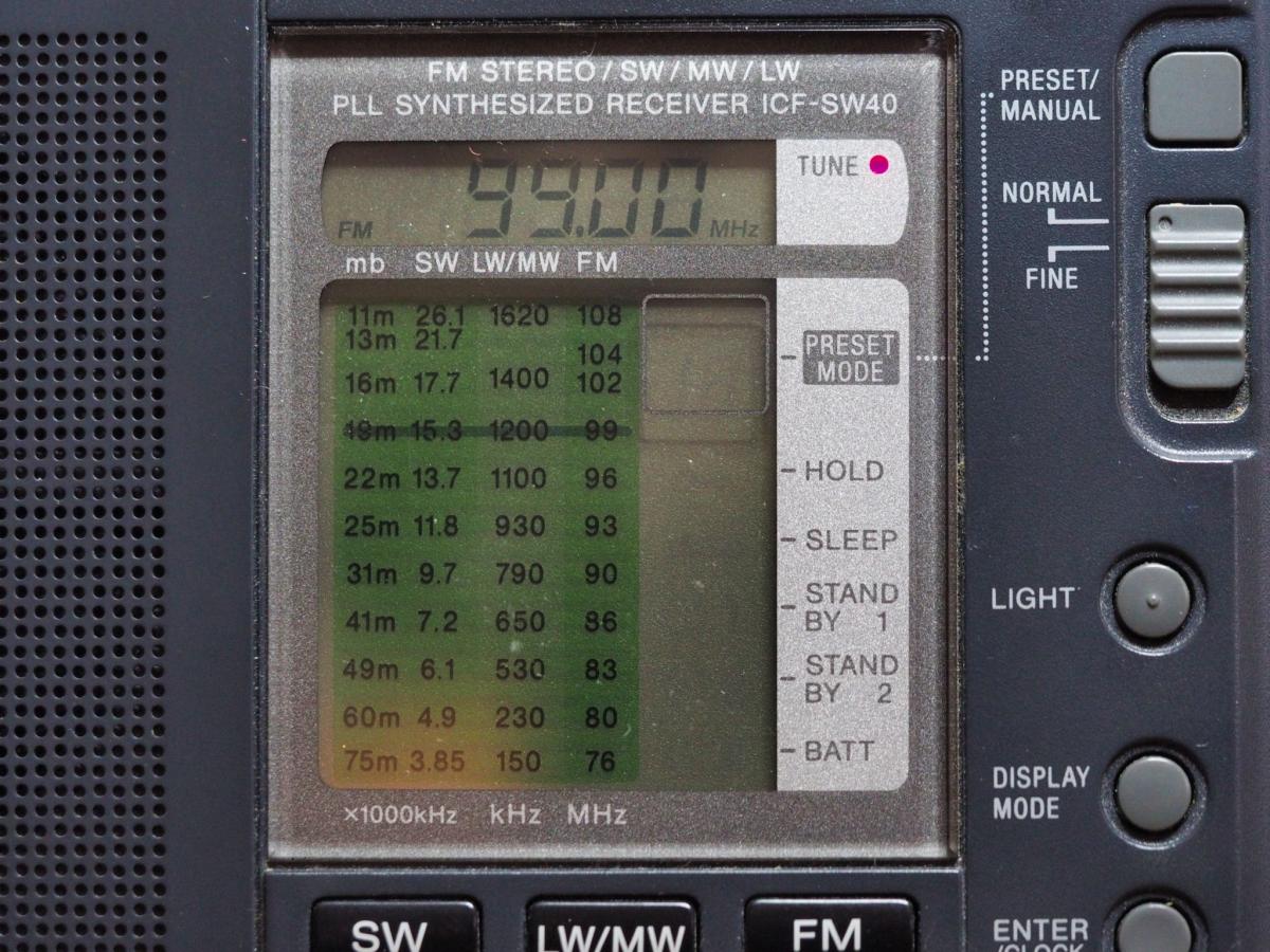 Radiobasteleien: Sony-Taschenradio ICF-SW40