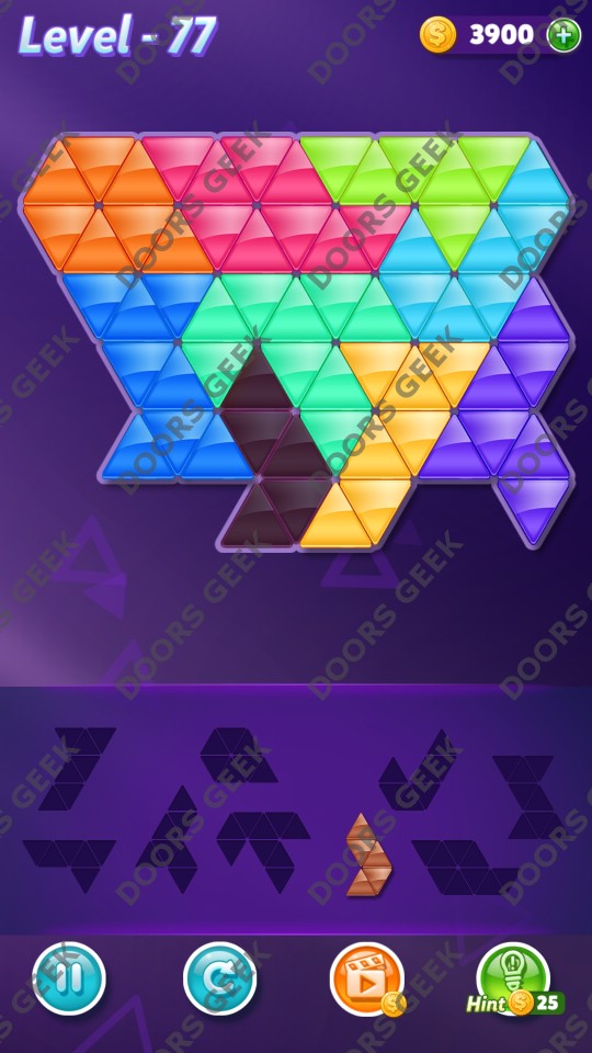 Block! Triangle Puzzle Proficient Level 77 Solution ~ Doors Geek