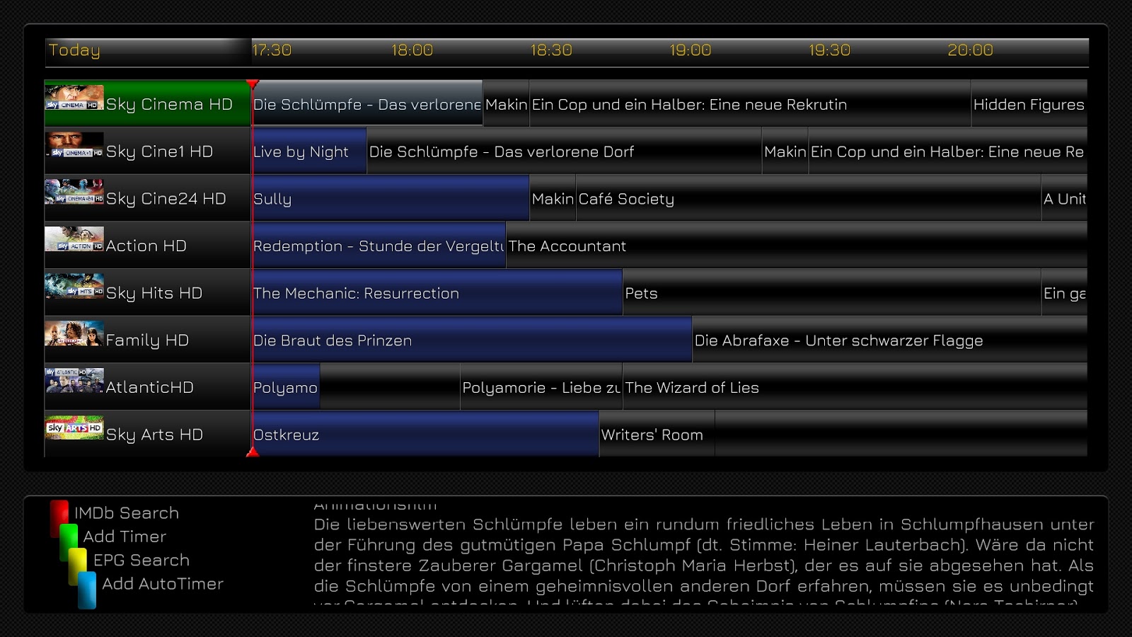 DarknessFHD enigma2 skin by digiteng for openatv