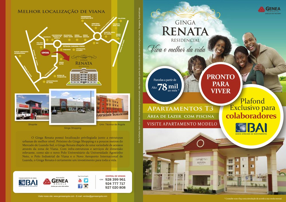 Genea Angola: Flyer Personalizado para Colaboradores Banco BAI