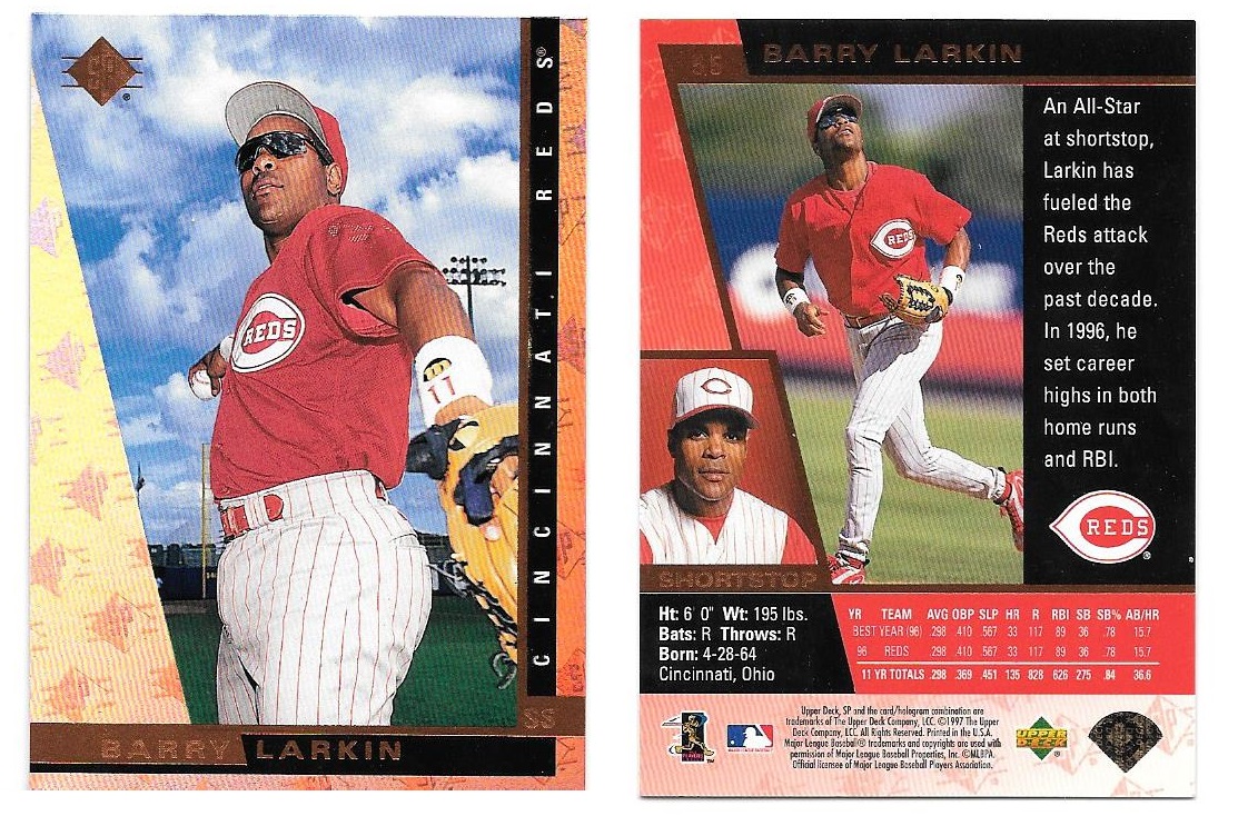 Barry Larkin Collection 451 1997 Upper Deck Sp 55