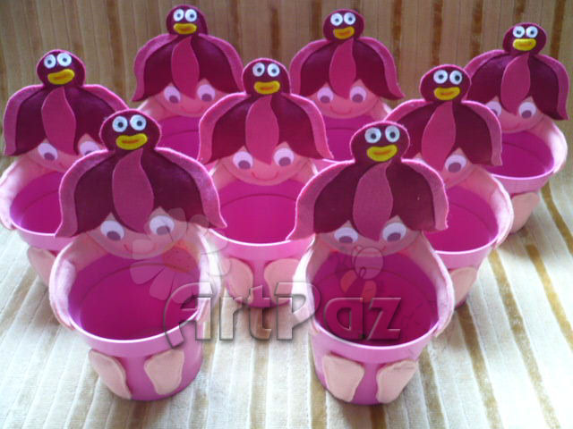 Centro de mesa princesas do mar Polvina, Tubarina e Esther + primo ...